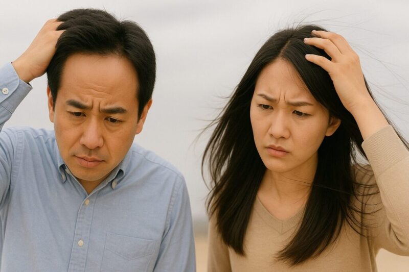 【薄毛の風対策】男女別の髪型キープ術とAGA・FAGA治療で根本対策 - AGA専門サイト